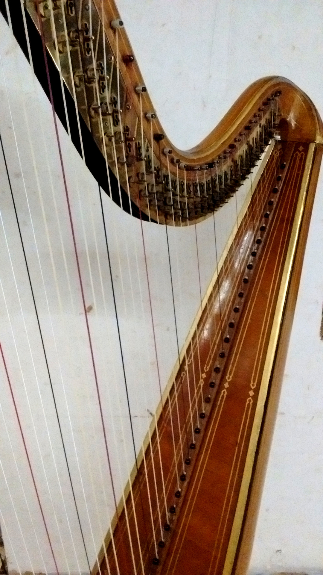 Restauration d'une harpe anglaise STUMPFF, XIXè siècle - L'Unisson